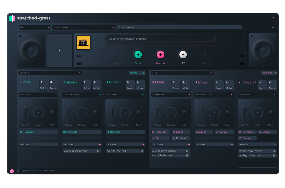 AIBeatz · Make unique beats in seconds!